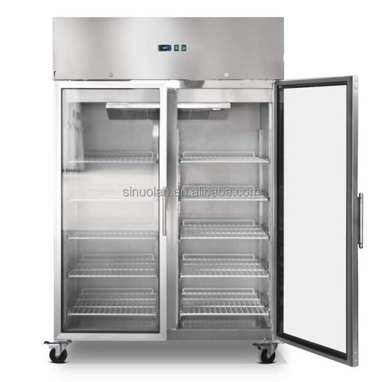 Dual Upright Chiller Freezer Restaurant Kitchen Fridges And Deep ...