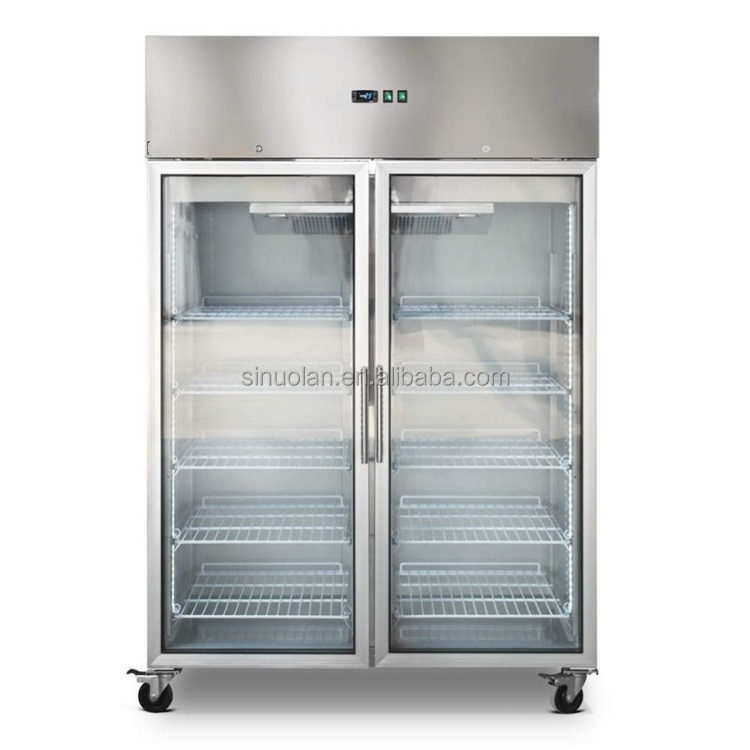Dual Upright Chiller Freezer Restaurant Kitchen Fridges And Deep ...