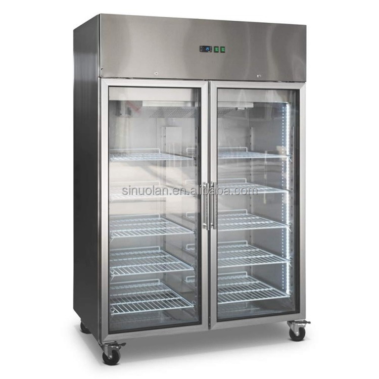Dual Upright Chiller Freezer Restaurant Kitchen Fridges And Deep ...