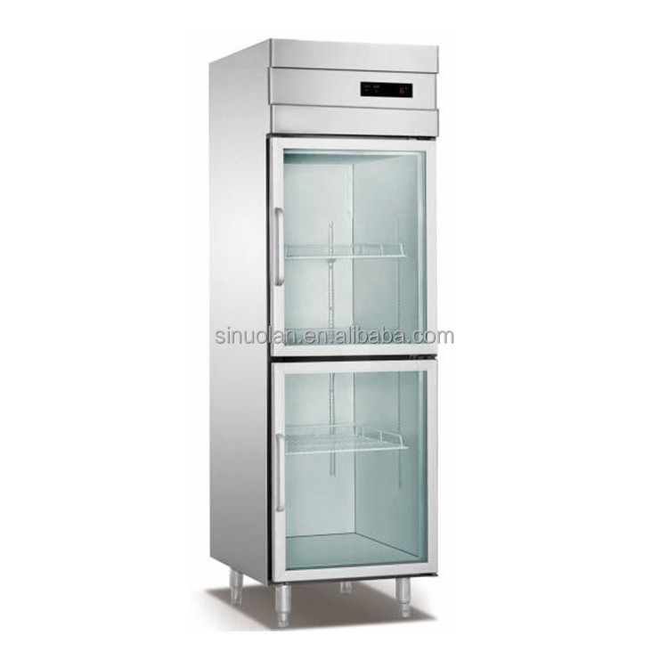 Stainless Steel Kitchen Freezers Refrigerator Frozen One Door Upright ...