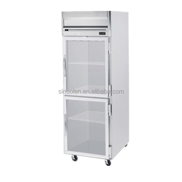 1 Door Stainless Steel Kitchen Fridge Restaurant Chiller Side By Side ...