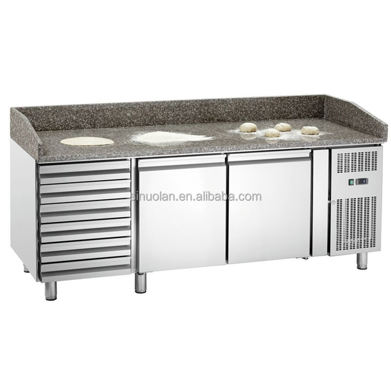 1.8M Commercial Restaurant Kitchen 3 Door Fridge Food Sandwich Pizza ...
