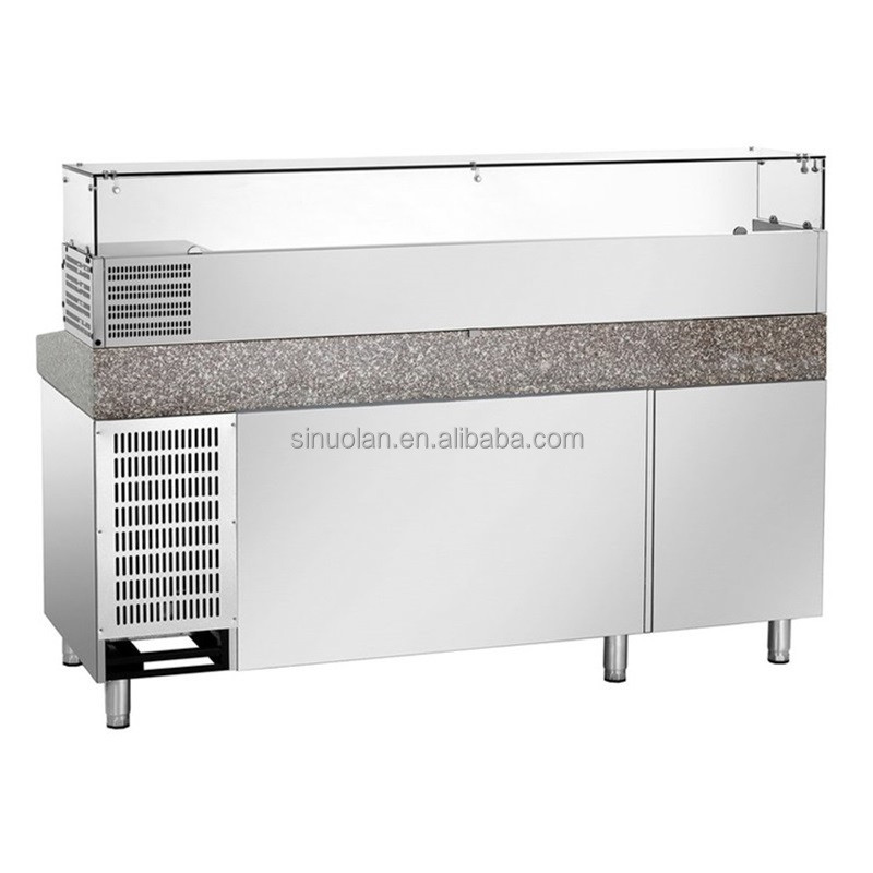 1.8M Commercial Restaurant Kitchen 3 Door Fridge Food Sandwich Pizza ...