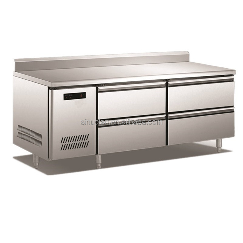 1500mm Kitchen Refrigerator Stainless Steel Counter Top Working Table ...