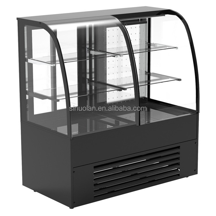 2 In 1 Curved Chiller Pastry Cake Display Refrigerator Case Cake Fridge ...