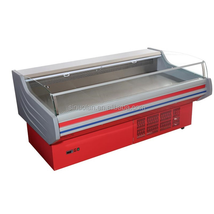 Fish Display Freezer Supermarket Seafood Display Freezer For Meat ...