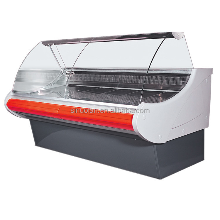 Fish Display Freezer Supermarket Seafood Display Freezer For Meat ...