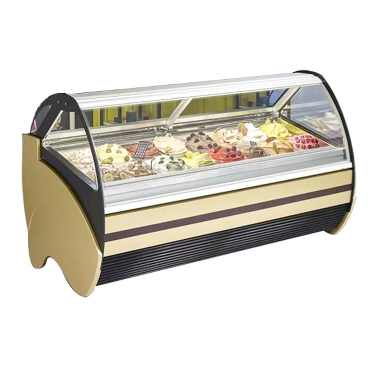 Italian Gelato Ice Cream Display Freezers Ice Cream Display Freezer ...