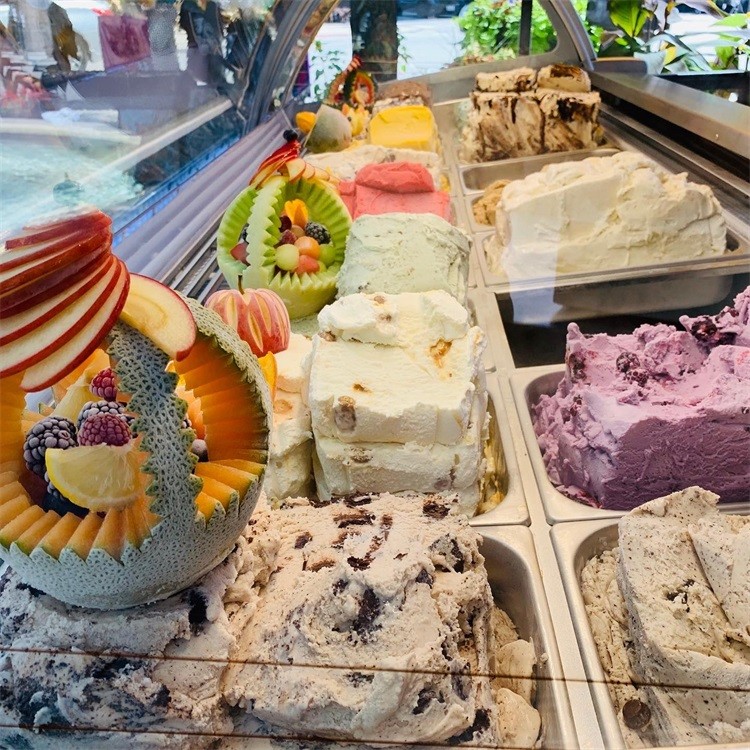 Italian Gelato Ice Cream Display Freezers Ice Cream Display Freezer ...